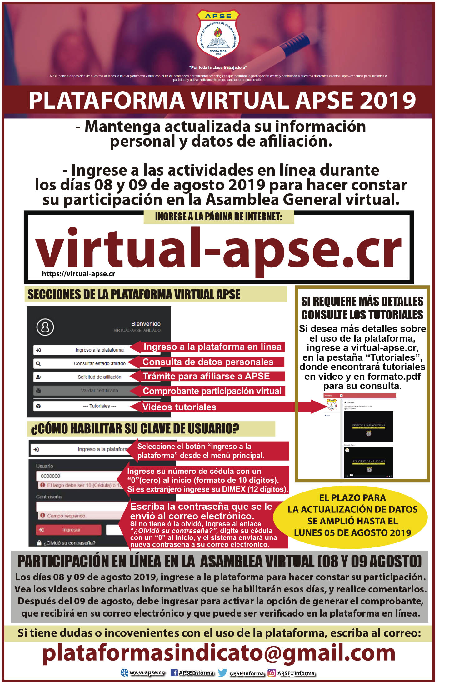 PLATAFORMA VIRTUAL APSE 2019 – APSE Asociación de Profesores de Segunda ...