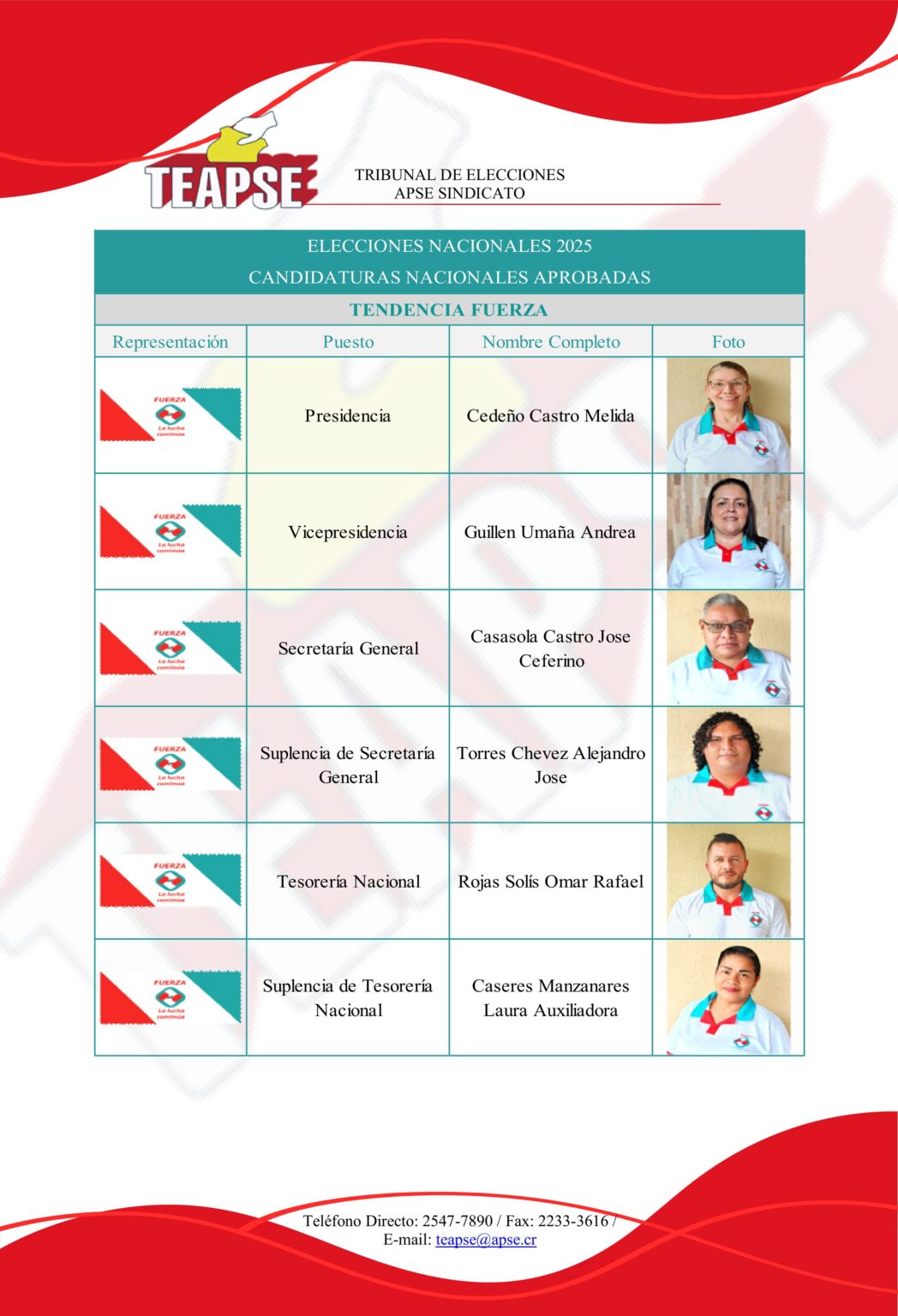 2025 – APSE Asociación de Profesores de Segunda Enseñanza – Costa Rica