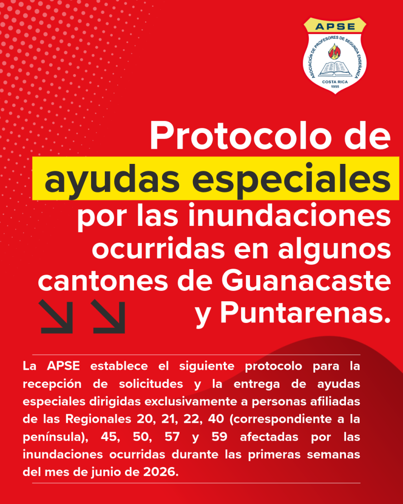 Protocolo de ayudas especiales por las inundaciones ocurridas en ...